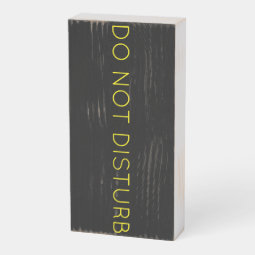 Do Not Disturb Room Modern Home Art Wooden Box Sign | Zazzle