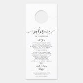Do Not Disturb Wedding Weekend Door Hanger | Zazzle