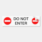 Do not enter red and white sticker | Zazzle.com