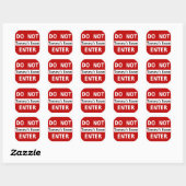Do Not Enter Sticker | Zazzle