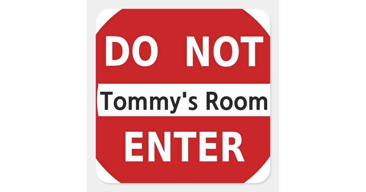 Do Not Enter Sticker | Zazzle