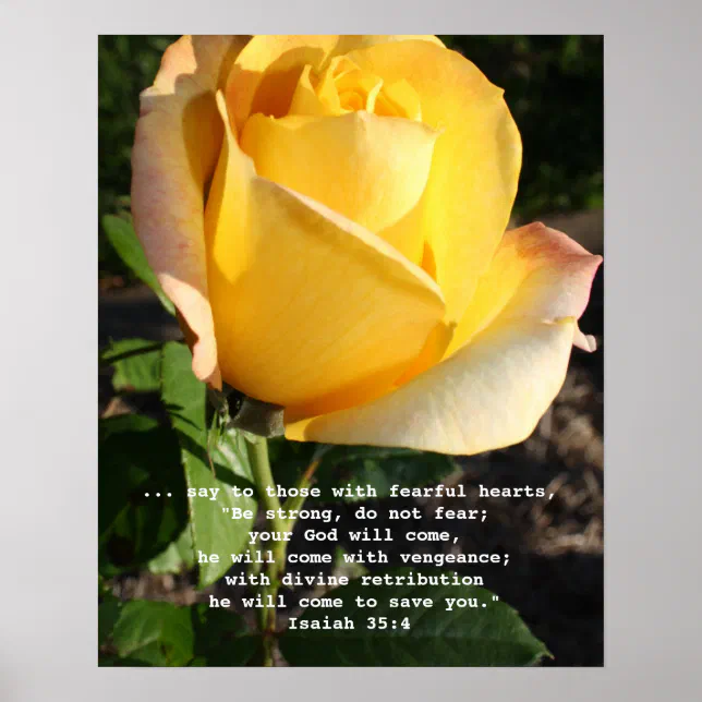 Do not fear inspirational bible verse poster | Zazzle