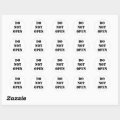 Do not open black and white office envelope seal | Zazzle