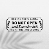 Do Not Open Until December 25th Christmas Self-inking Stamp | Zazzle