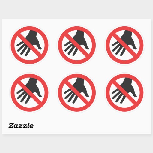 Do Not Touch Sticker | Zazzle
