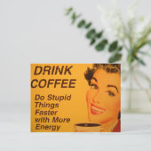 Do Stupid Things Faster Postcard | Zazzle