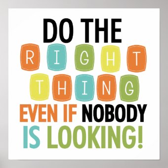 Do The Right Thing Poster | Zazzle
