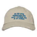Simple Black Custom Add Your Name Elegant Embroidered Baseball Cap | Zazzle