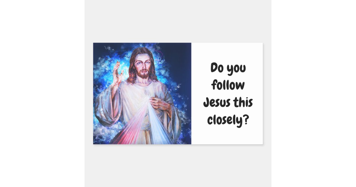Do You Follow Jesus This Closely? Bumper Sticker | Zazzle