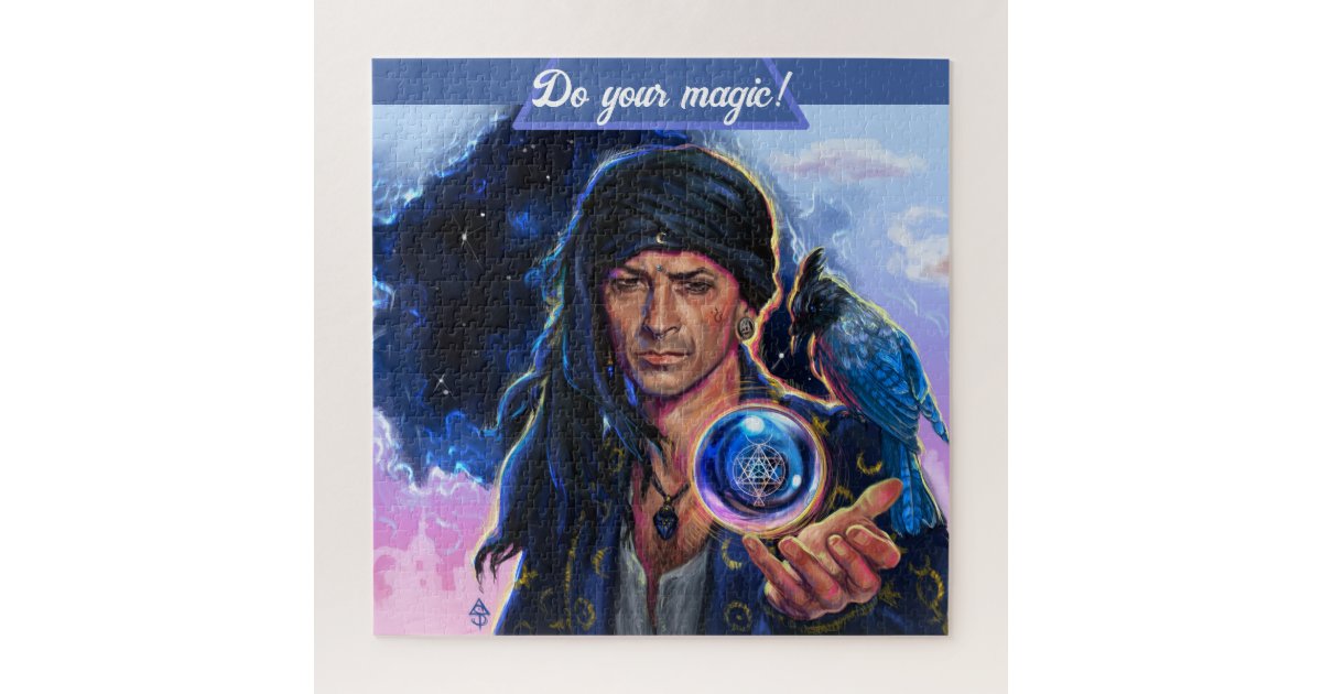 Do your magic ! - original fantasy character jigsaw puzzle | Zazzle