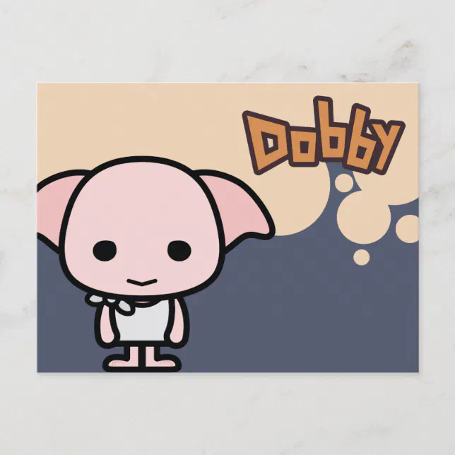 Dobby Cartoon Character Art Postcard | Zazzle