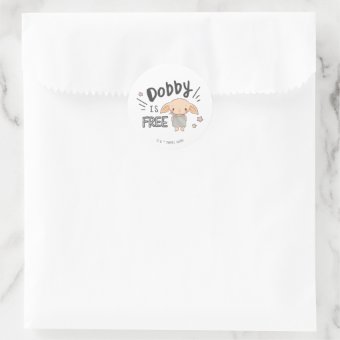 Dobby Is Free Classic Round Sticker | Zazzle