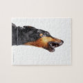 Doberman howling jigsaw puzzle | Zazzle