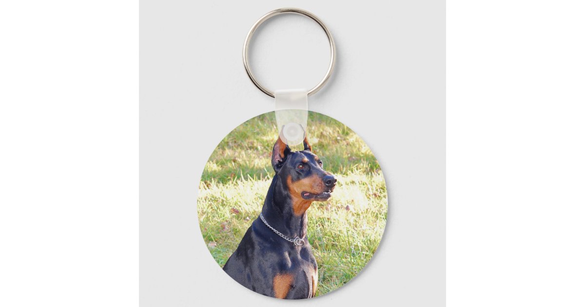 Doberman Keychain | Zazzle