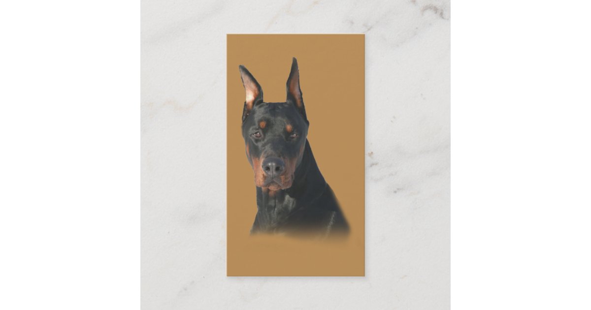 Doberman Pinscher Breeder Business Card | Zazzle