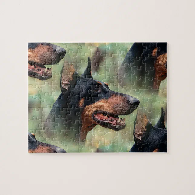 Doberman Pinscher in the Woods Jigsaw Puzzle | Zazzle