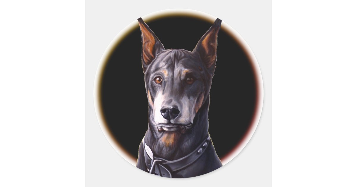 Doberman Stickers Doberman Pinscher Dog Stickers | Zazzle