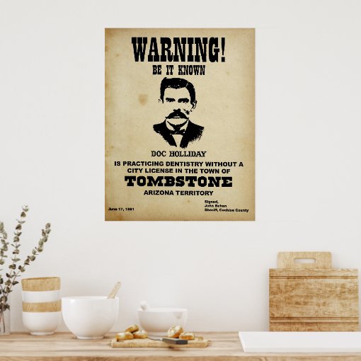 Doc Holliday Poster | Zazzle