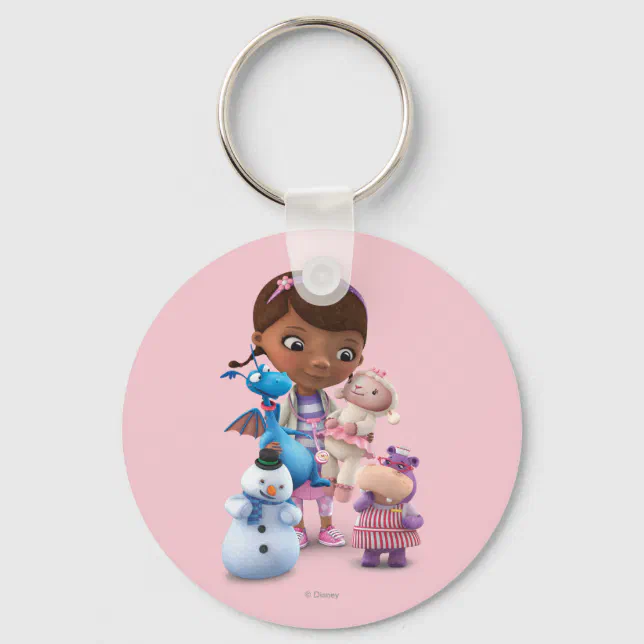 Doc McStuffins and Her Animal Friends Keychain | Zazzle