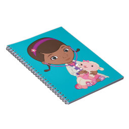 Doc McStuffins Holding Lambie Notebook | Zazzle