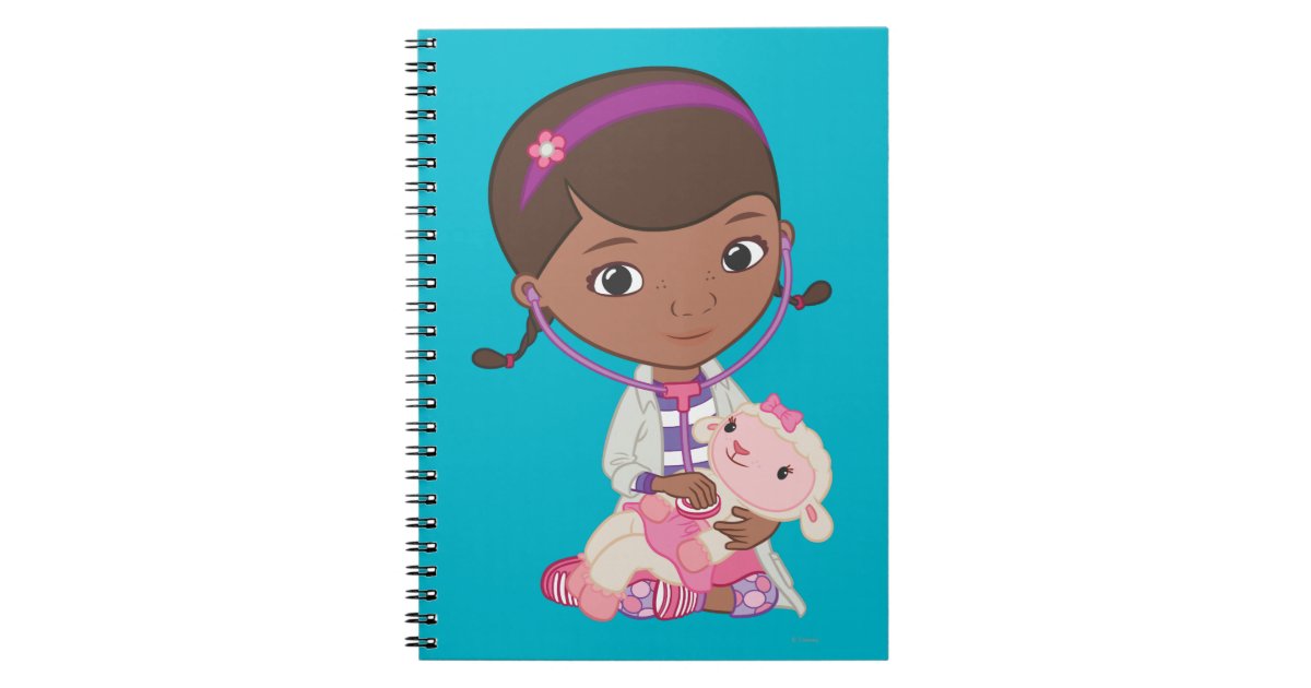 Doc McStuffins Holding Lambie Notebook | Zazzle