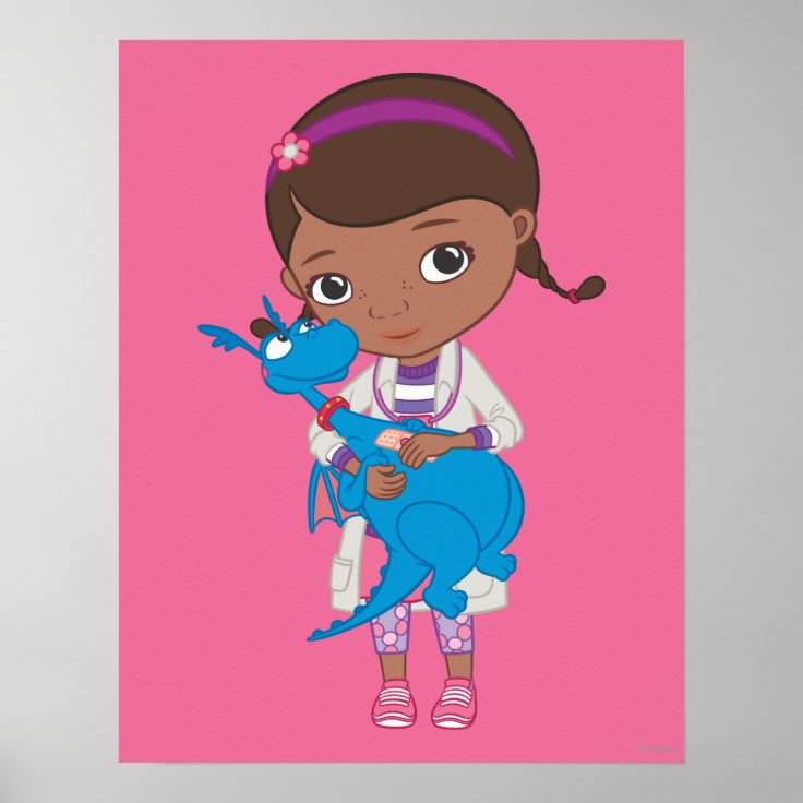 Doc McStuffins Holding Stuffy Poster | Zazzle