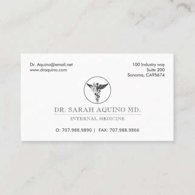 Doctor business card | Zazzle
