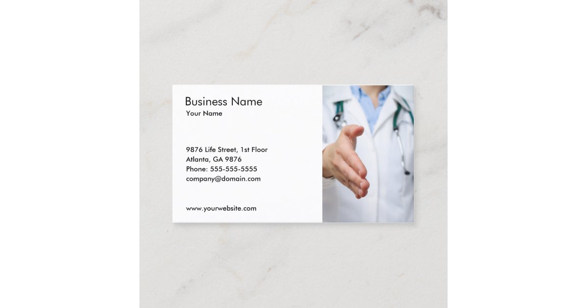 Doctor Business Card Template | Zazzle