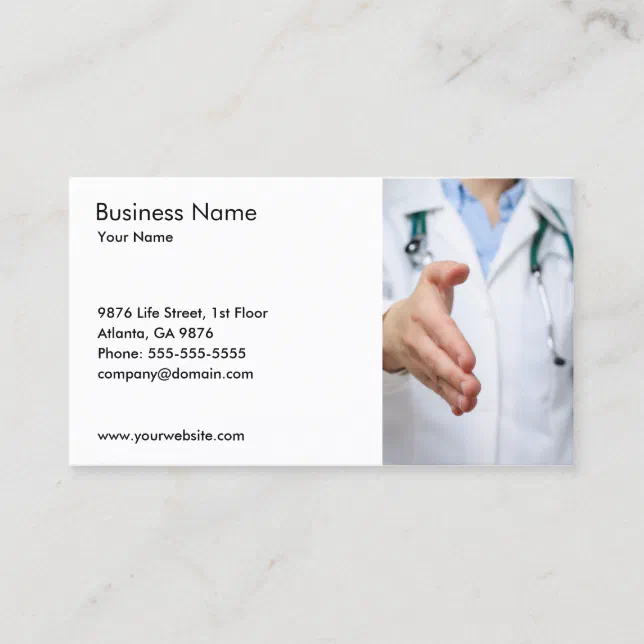 Doctor Business Card Template | Zazzle