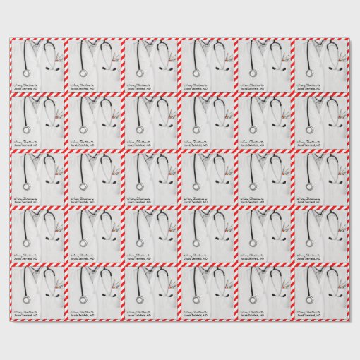 Doctor Christmas Wrapping Paper | Zazzle