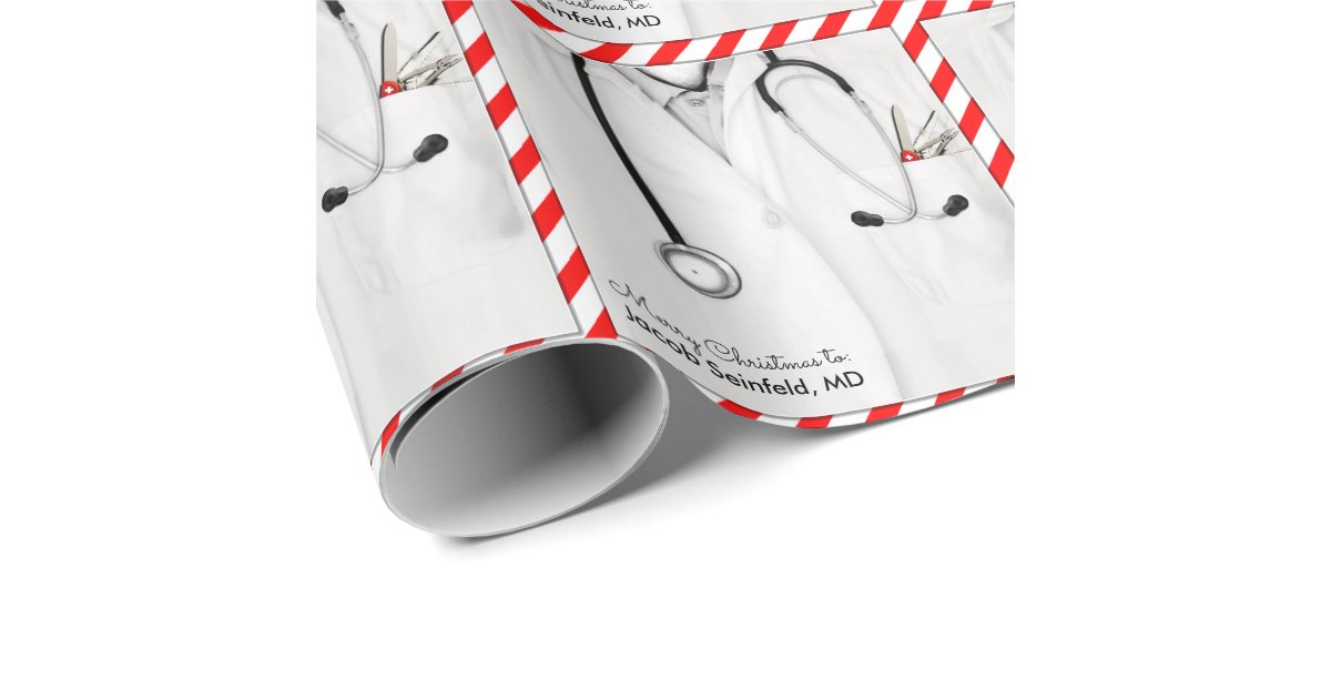 Doctor Christmas Wrapping Paper | Zazzle