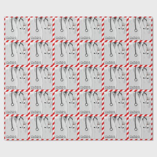Doctor Christmas Wrapping Paper | Zazzle
