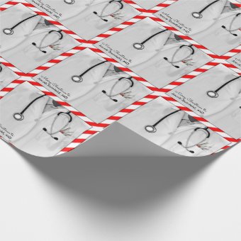 Doctor Christmas Wrapping Paper | Zazzle