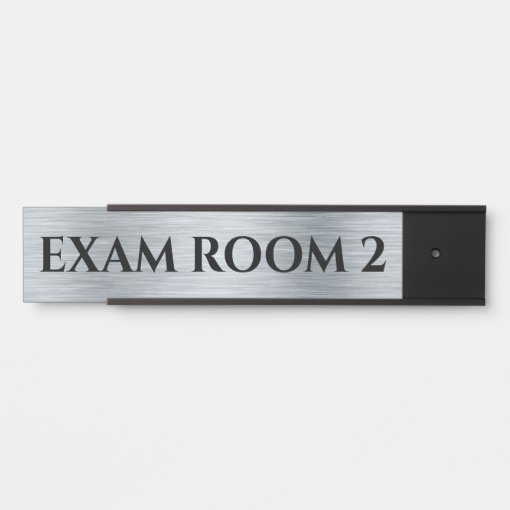 Doctor Doctor's Exam Room Office Door Sign Silver | Zazzle