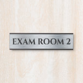 Doctor Doctor's Exam Room Office Door Sign Silver | Zazzle