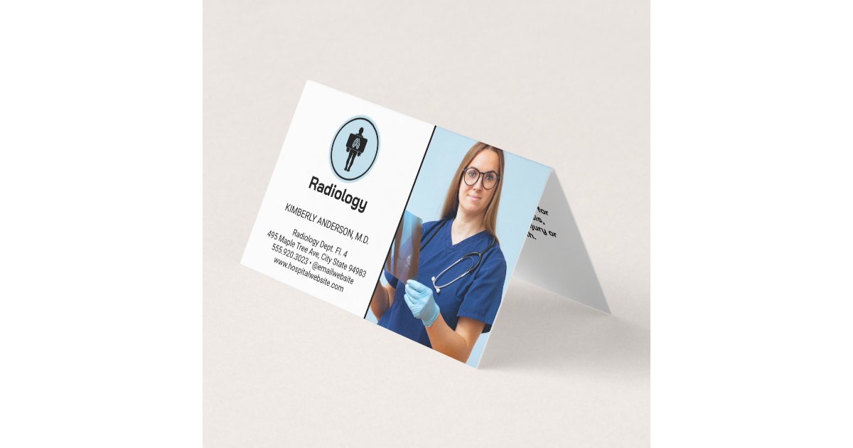 Doctor Examining X-ray Business Card | Zazzle