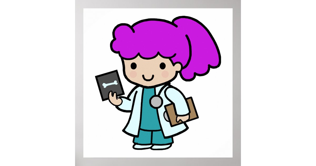 Doctor Girl Poster | Zazzle