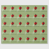 Doctor golf ekg line wrapping paper | Zazzle