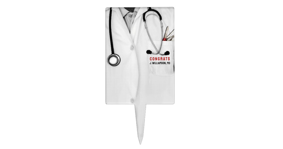 Doctor Graduation Cake Topper | Zazzle