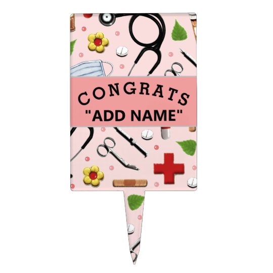 Doctor graduation cake topper | Zazzle.com