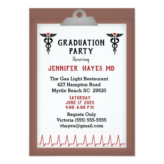 Doctor Graduation Party Invitation | Zazzle.com