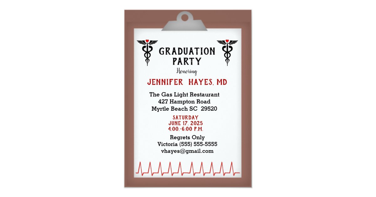 Doctor Graduation Party Invitation | Zazzle.com