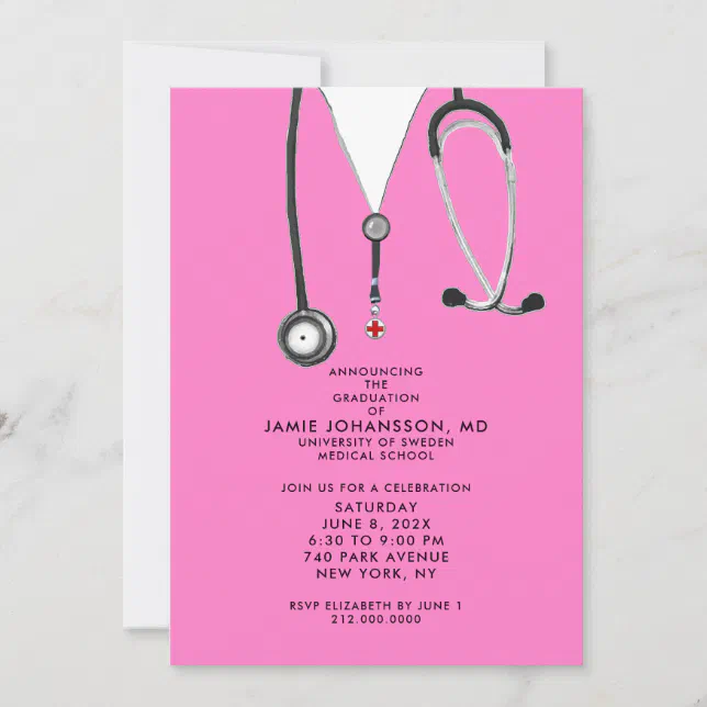 Doctor Graduation Party Invitations | Zazzle