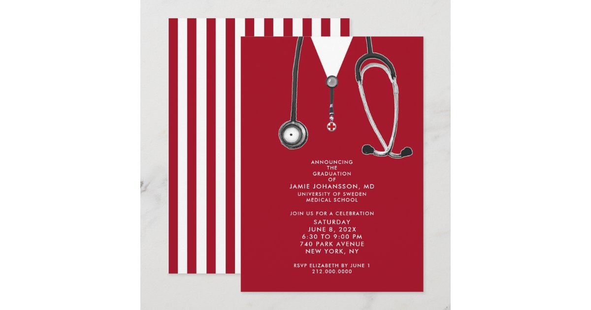 Doctor Graduation Party Invitations | Zazzle