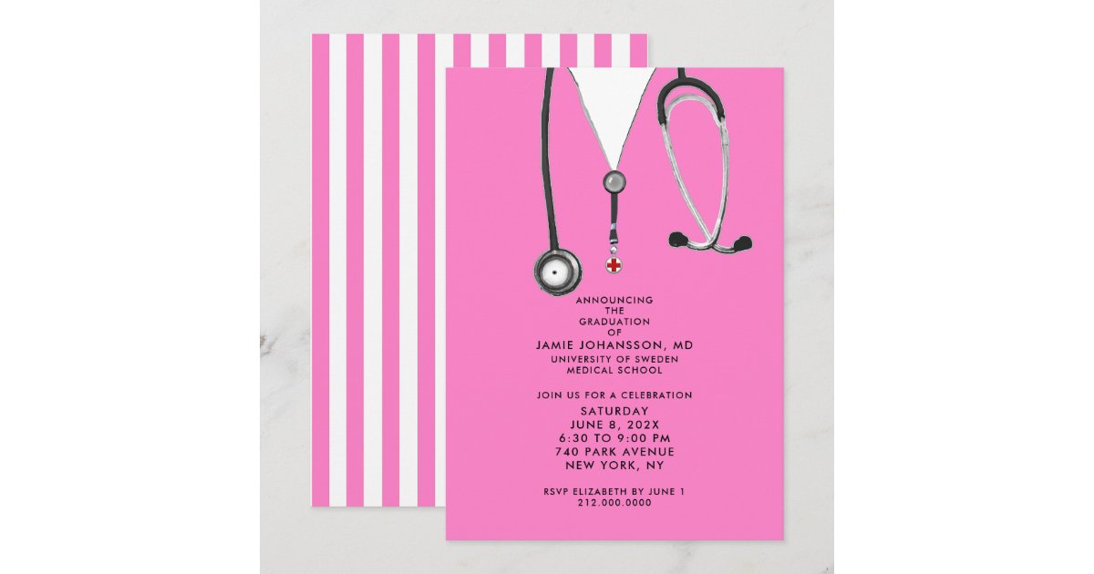 Doctor Graduation Party Invitations | Zazzle