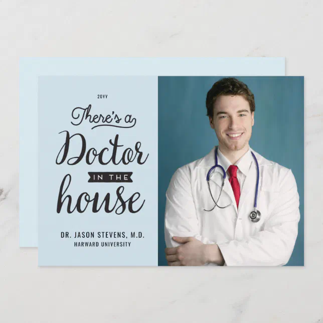 Doctor in House Medical Graduation Invitation | Zazzle