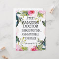 Doctor Leaving Gift Thank you Goodbye Appreciation Card | Zazzle