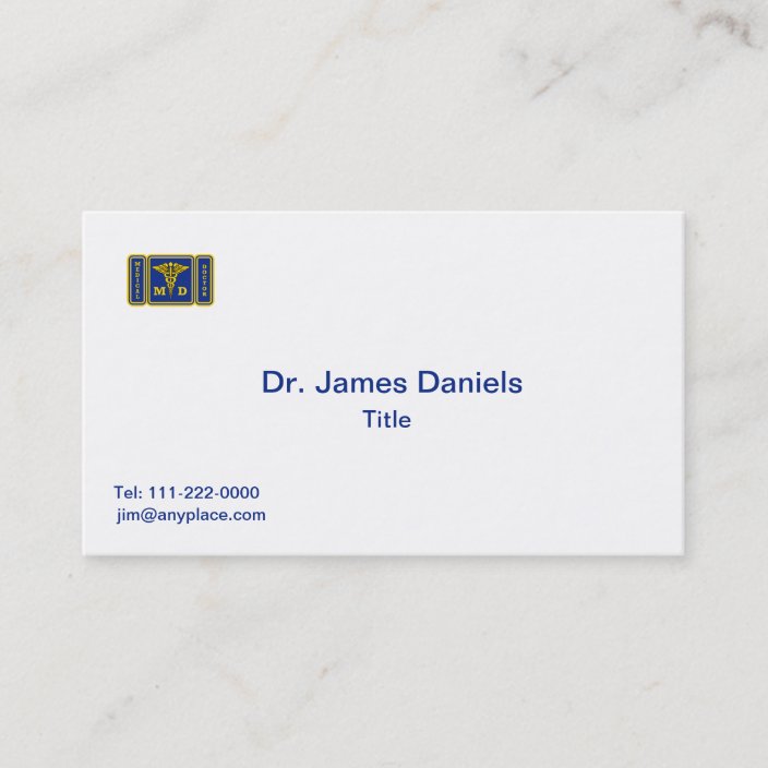 Doctor MD Business Card | Zazzle.com