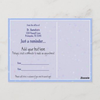 Doctor/Medical appointment reminder card | Zazzle