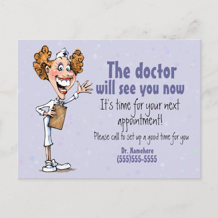 Doctor/Medical appointment reminder card | Zazzle